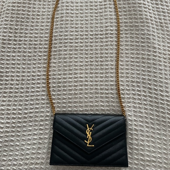 Yves Saint Laurent | Bags | Ysl Cassandre Envelope Chain Wallet | Poshmark